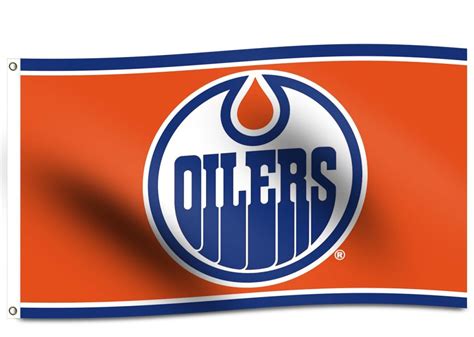 Edmonton Oilers Flag Orange Ontario Flag And Pole