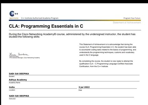 Sai Deepika S On Linkedin Received My Cisco Certificate For