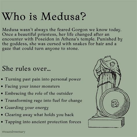 Tea And Rosemary🦉 On Instagram Ready To Dive Deep Into The Myths Of Medusa 🐍 Shes More Than