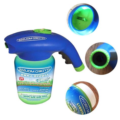 Hydro Mousse Liquid Lawn Grass Growth Garden Sprayer Bottle No Seed