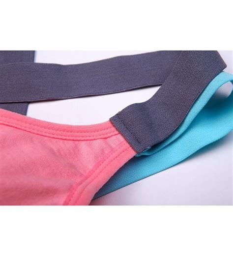 Padded Racerback Support Strappy Wirefree Sports Bras Sexy Beauty Back Gym Bra Pink Cx Qo Wd