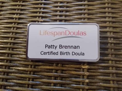 Certification Name Badge For Lifespan Doulas Lifespan Doulas