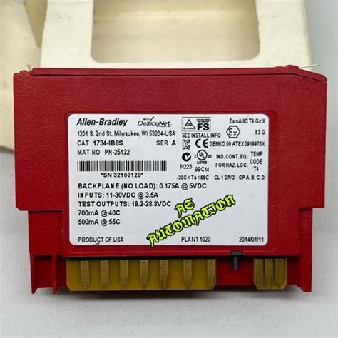 Jual Allen Bradley 1734 Ib8s Safety Sinking Input Module Jakarta Barat Industrial Automation