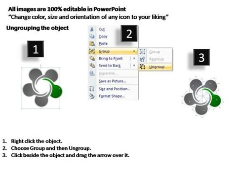 PowerPoint Template Chart Circular Flow Ppt Slide