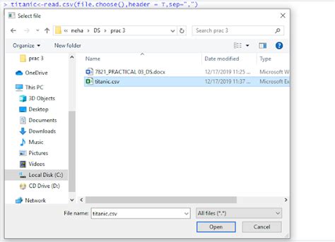 CLASSIFICATION IN R DECISION TREE