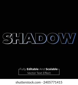 Shadow Text Effect Design Template Stock Vector Royalty Free 2405771415 Shutterstock