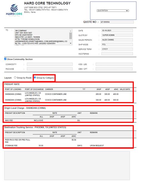 How To Generate And Print Quotation Documents GoFreight Knowledge Center