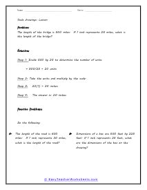 Scale Drawings Word Problems Worksheets Worksheets Library
