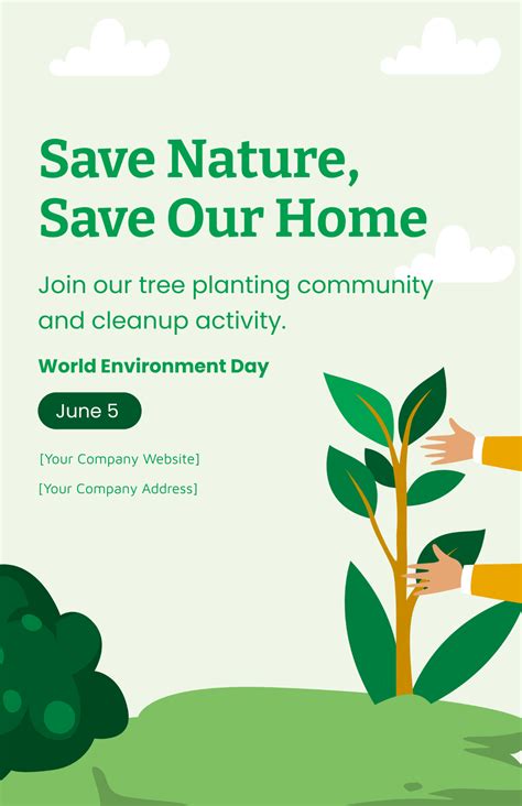 Free Environment Poster Templates Editable And Printable