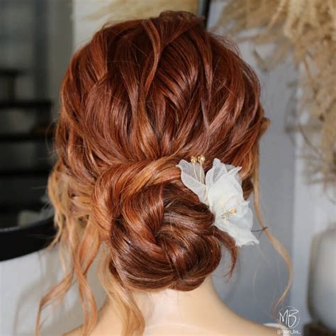 Curly Hair Twisted Bun Hairstyle K4 Fashion