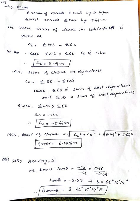 [solved] 22 In A Given Closed Traverse The Sum Of The North Latitudes Course Hero