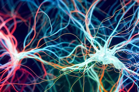 Premium Photo Neural Synaptic Pathways Neurotransmitter Firing Generative Ai