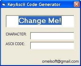 Keyascii Code Generator In VB Pinoy Tutorials Tips And Tricks