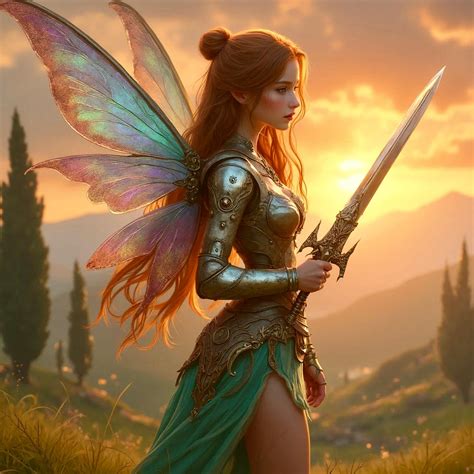 Download Ai Generated Fairy Warrior Royalty Free Stock Illustration