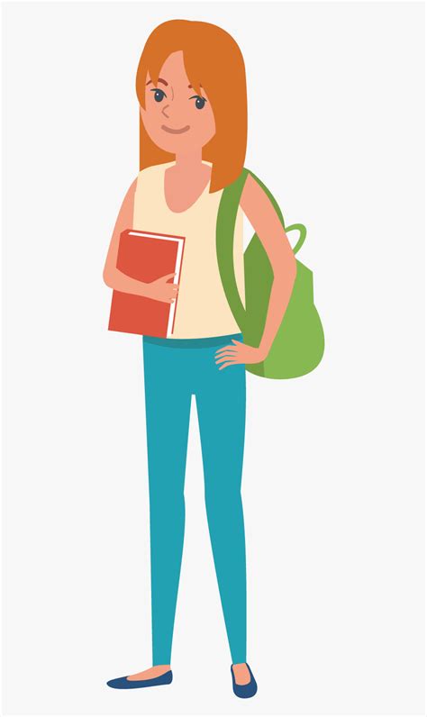 Animated College Student Png 3213566