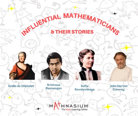 famous mathematicians and their stories lesser known but influential