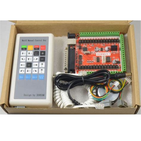 Cnc 6 Axis Usb Lpt Mach3 Breakout Board Kit W Manual Control Box