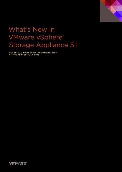 Pdf Whats New In Vmware Vsphere Storage Appliance 5 In Vsa 5 1 The Maximum Storage