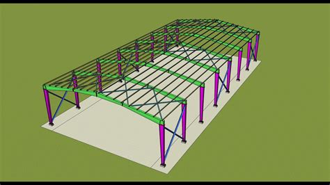 Steel Structure Construction With Tapered Section Components Of Steel