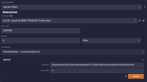 Github Nickmura Multi Sig Wallet Multi Signature Wallet Contract In Solidity And Frontend Ui
