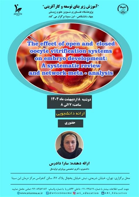 The Effect Of Open And Closed Oocyte Vitrification Systems On Embryo Development A Systematic