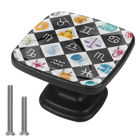 4 Pcs Cabinet Handle Drawer Pulls Constellation Knobs With Screws