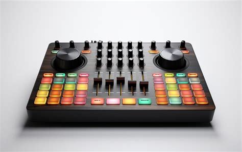 Premium Photo Midi Controller Against White Background