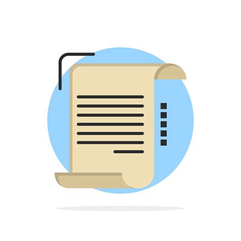 Document Report Note Paper Guidelines Abstract Circle Background Flat