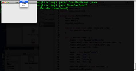 程式語言教學誌 Fb Youtube Pydoing Java Api 分類導覽 Javaawtframe Setmenubar
