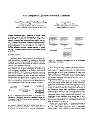 Fillable Online Fast Compaction Algorithms For NoSQL Databases Shalmoli Gupta Fax Email Print