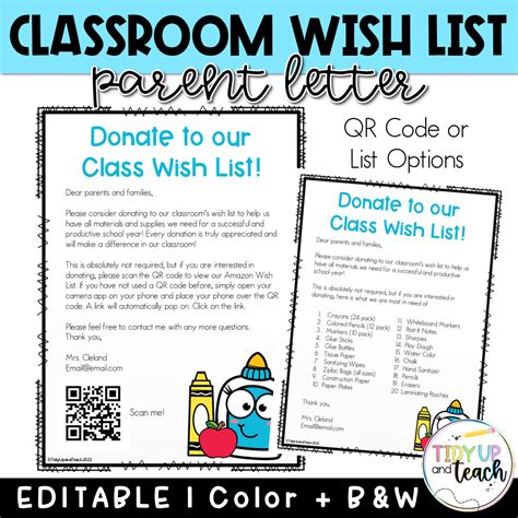 Classroom Donation Request Letter Classful