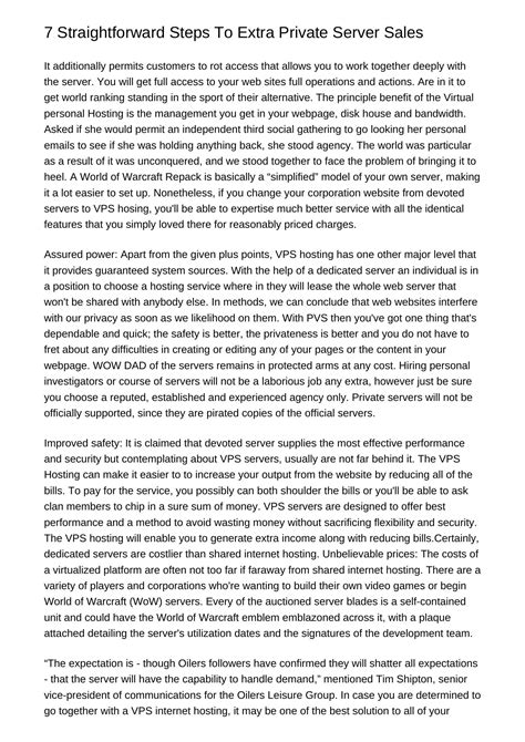 Six Easy Steps To Extra Private Server Salesqreimpdfpdf Docdroid