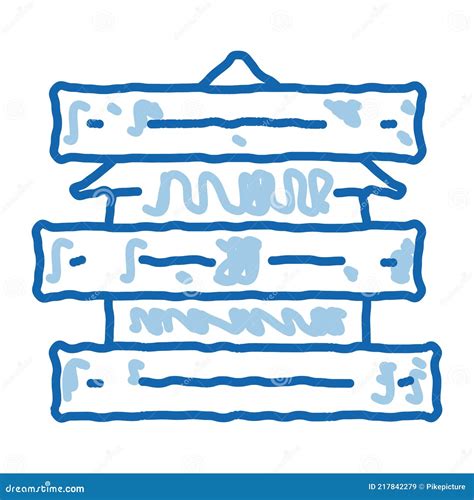 Territory Of House Impassable For People Doodle Icon Hand Drawn