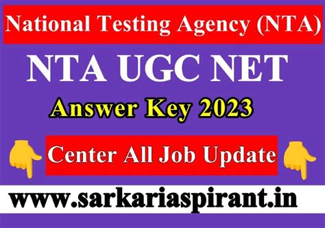 Nta Ugc Net June 2023 Answer Key