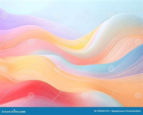 Illustration Of Abstract Colorful Wave Background Generative Ai Stock Illustration