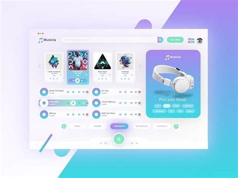 Web And UI Inspo Mobile Web Design Music App Web App