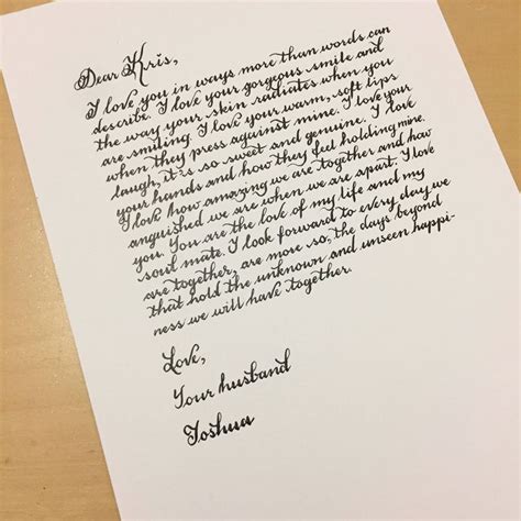 Handwritten Letter Custom Calligraphy Love Letter Han Vrogue Co