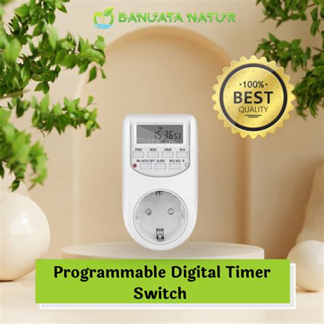 Jual Programmable Digital Timer Switch Stop Kontak 16 Program On Off Berkualitas Banuata