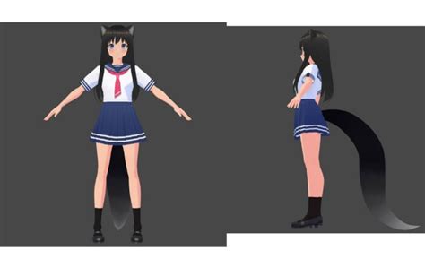 Create Vrchat Avatar 3d Vtuber Model Vroid Furry Avatar With Rigging