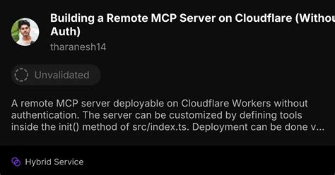 Building A Remote Mcp Server On Clou · Lobehub