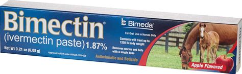 Bimectin Ivermectin Paste Horse Wormer 187 Ivermectin Bimeda