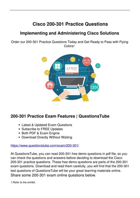 Ppt 200 301 Practice Test 2023 Practice With 200 301 Exam Questions And Pass Powerpoint