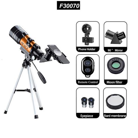 Астрономический телескоп TICALA с 150-кратным зумом HD, мощный ...