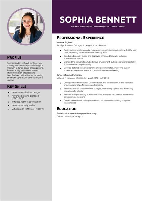 Network Engineer Resume Examples And Templates For ResumeTemplates Com