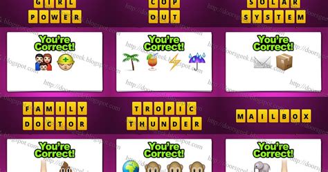 Guess The Emoji Level Answers
