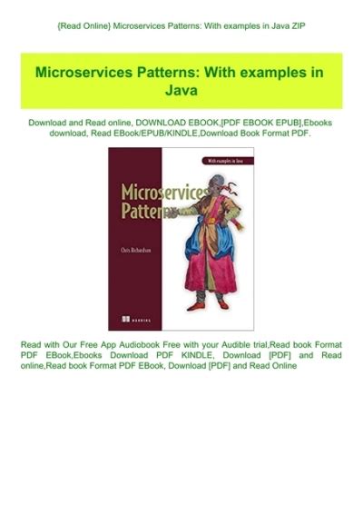 Read Online Microservices Patterns With Examples In Java ZIP