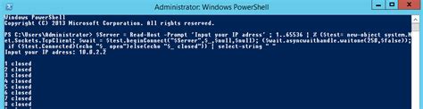 Conducting A Powershell Port Scan Post Exploitation