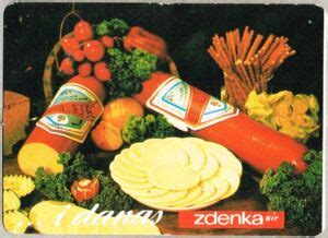 Pocket Calendar Zdenka Dairy Industry Yugoslavia Advertising Col Yu
