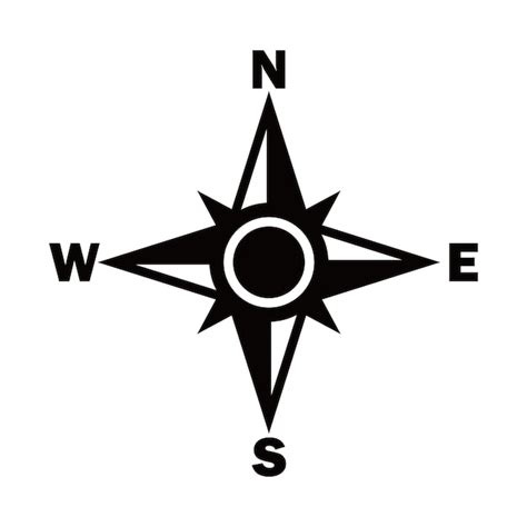 Premium Vector Compass Icon Design Navigation Guidance Sign And Symbol