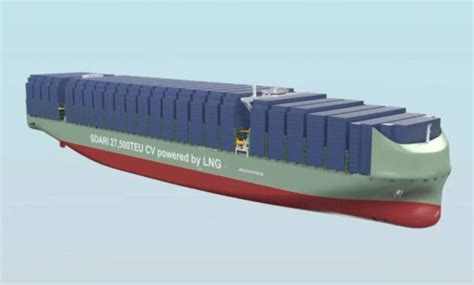 China Pushes Container Ship Size Limits With New 27 500 Teu